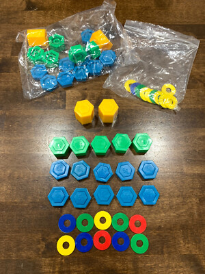 Hexagram Metric Weight Set LER0750 Learning Resources 54 Pieces MATH EXPLORATION | eBay