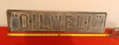Vintage "OILWELL" Metal Sign | eBay