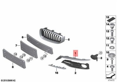 Genuine BMW F34 318d 320d 320dX 320i 320iX 325d Finisher Rod Left ...