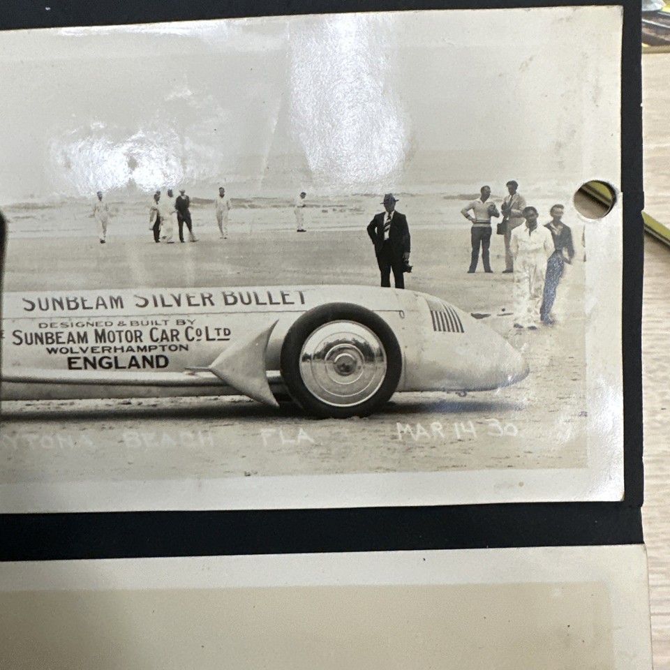 Vintage Racing Photos 1930s Daytona Beach Sunbeam Silver Bullet ...
