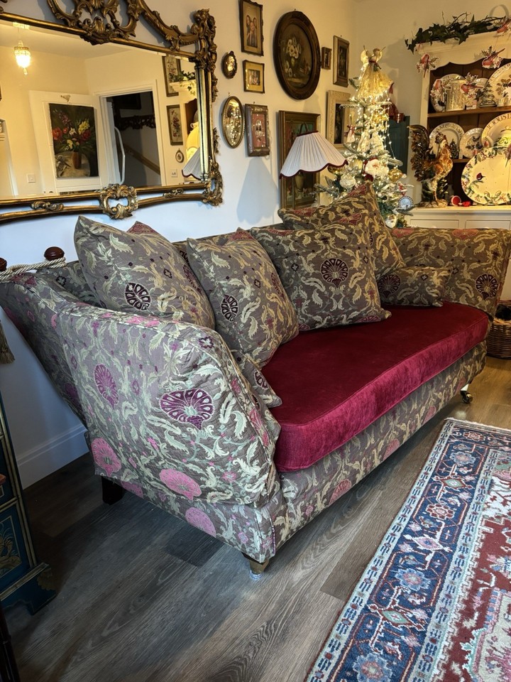 Sofa Multi York, Knole Style 3 Seater With Drop Down Arms | eBay UK