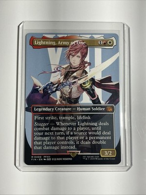 Lightning, Army of One (Borderless) (0400) Final Fantasy Regular MTG ...