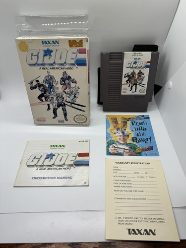 GI Joe A Real American Hero NINTENDO NES CIB - COMPLETE w/ Rare Taxan ...