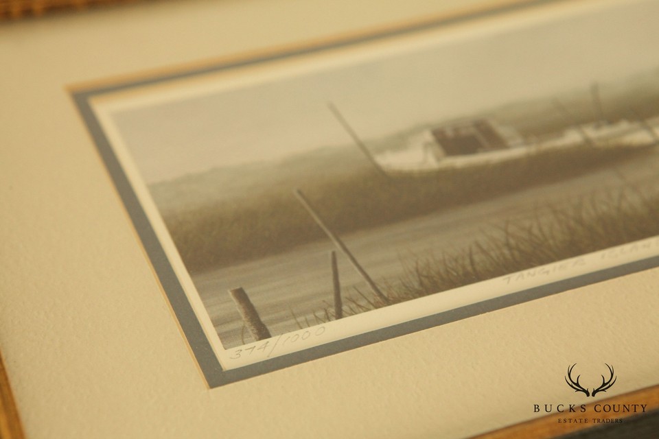 David Knowlton III Framed Limited Edition Print "Tangier Island" 374/ ...