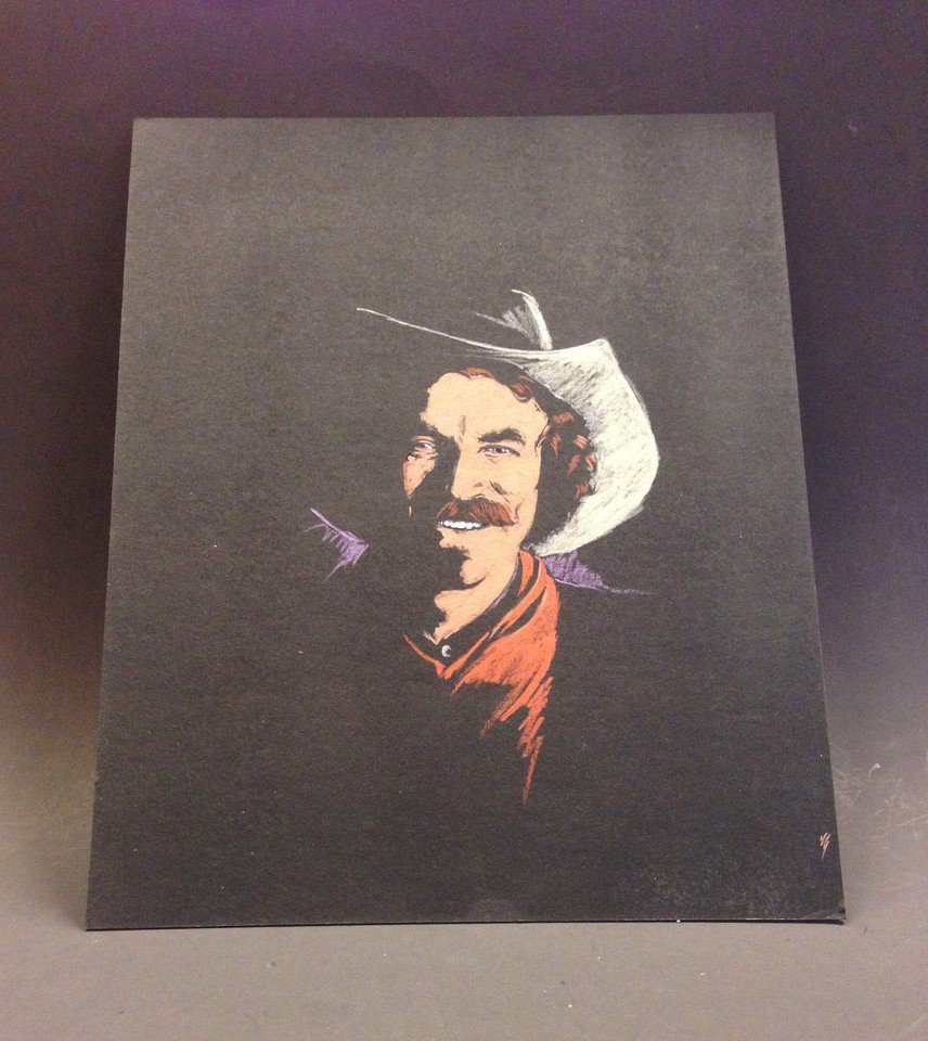 Tom Selleck Art Original Portrait signed by artist Thel Arthur | eBay
