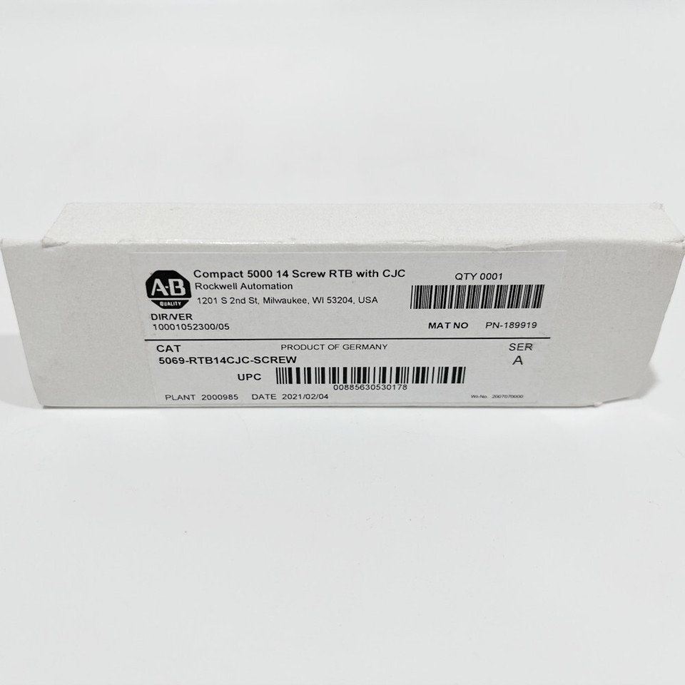 Allen-Bradley 5069-RTB14CJC-SCREW Compact 5000 14 Screw RTB with CJC | eBay