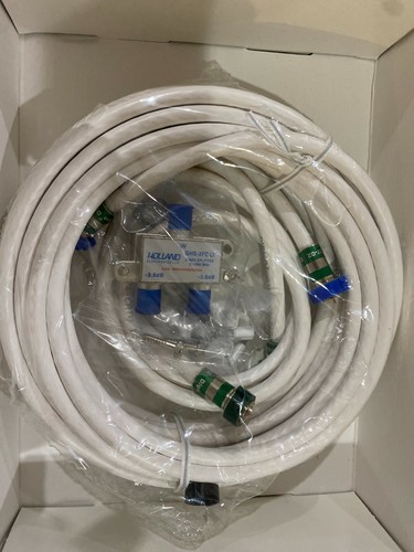 Xfinity Comcast Self Install Kit Coax Cable with Digital Splitter TV ...