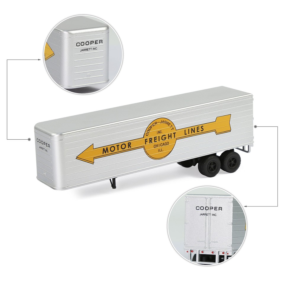 Evemodel Trailers HO Scale 1:87 Model Trailer for Railway Tractor (Pack ...