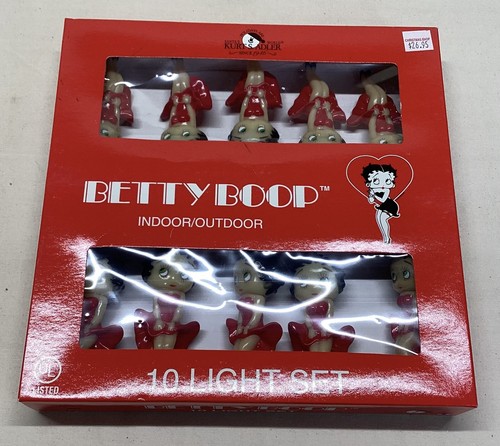 Betty Boop String Lights Set of 10 Indoor Outdoor Kurt Adler for sale ...