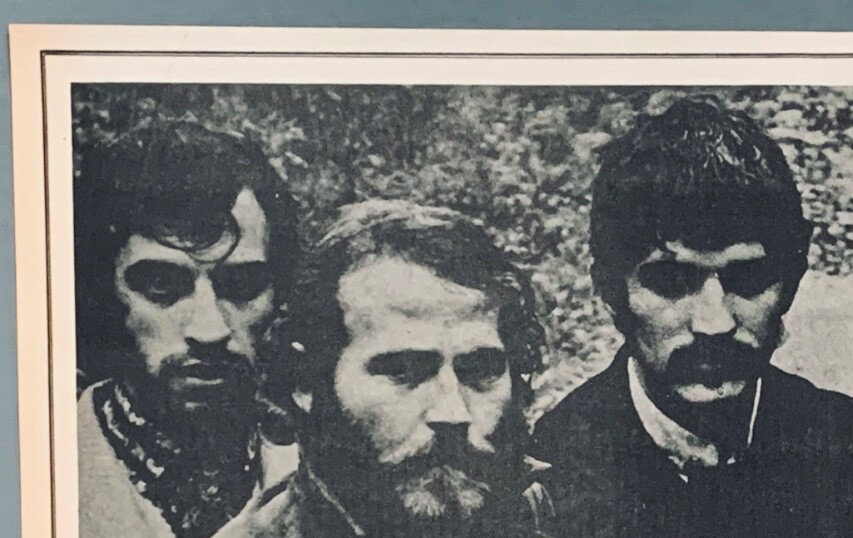 THE BAND 1969 original POSTER ADVERT BROWN ALBUM Robbie Robertson Levon ...