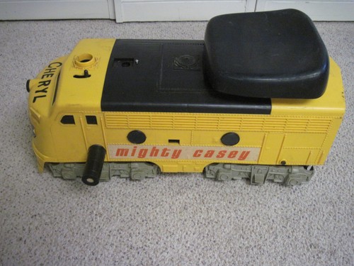 VINTAGE 1970 REMCO MIGHTY CASEY RIDE-EM TRAIN ENGINE FOR PARTS OR ...