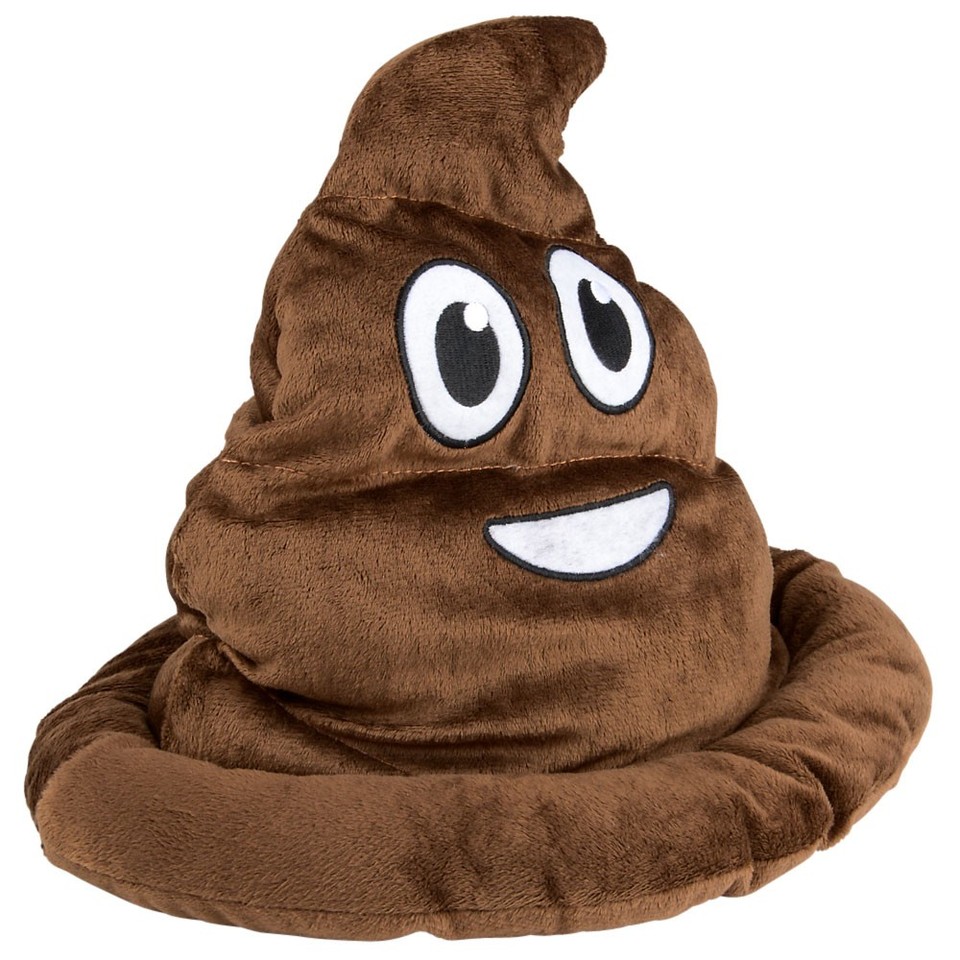 💩 Poop Emoji Hat – Funny Gag Gift & Hilarious Party Costume Accessory ...