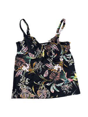 Freya BLACK Tahiti Nights Underwire Plunge Tankini Swim Top, US 34D, UK ...