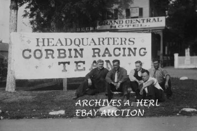 Corbin racing team Joe Matson 1910 Vanderbilt Cup Race photo photograph ...