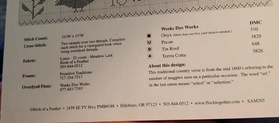 COUNTING MAGPIES BY BIRDS OF A FEATHER new | eBay