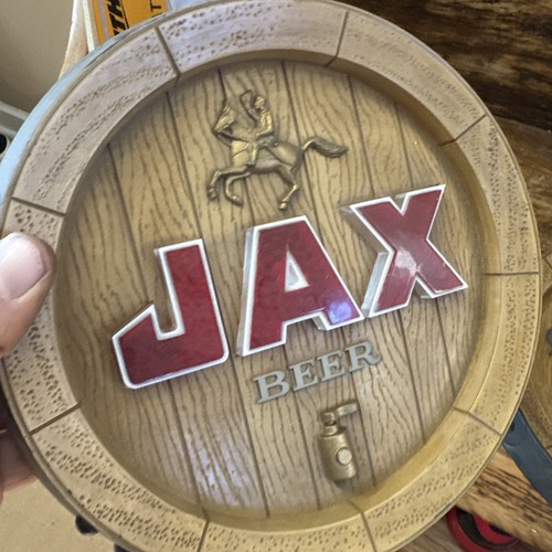 Jax Beer Keg Sign 9” Plastic With Extra Clock | eBay