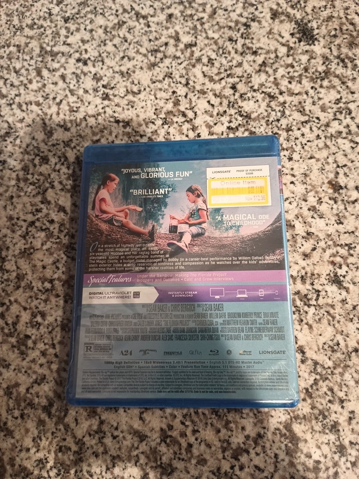 New & Sealed The Florida Project Blu-ray A24 [2017] - 31398275855 | eBay