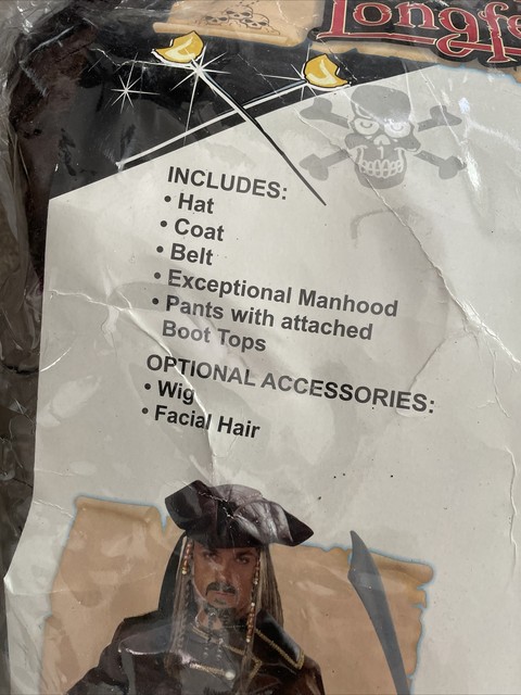 Forum Novelties Men's Captain John Longfellow Men's Costume, One Size ...