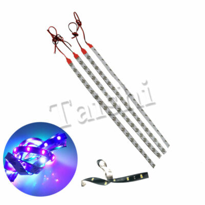 4pcs 12V 30cm High Power Car Motor Flexible LED Light Strip Waterproof ...