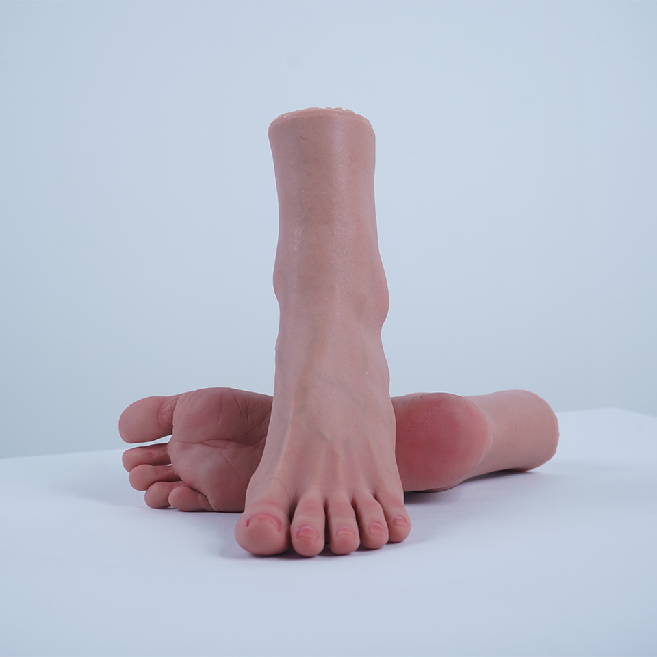 Realistic Silicone Female Foot Model Lifesize Mannequin Display Fake ...