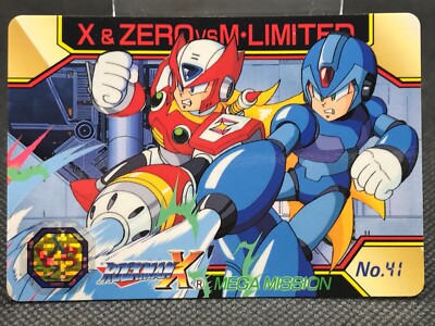 MEGA MAN X MEGA MISSION CARD DASS TCG CAPCOM BANDAI 1995 JAPAN Rare No ...
