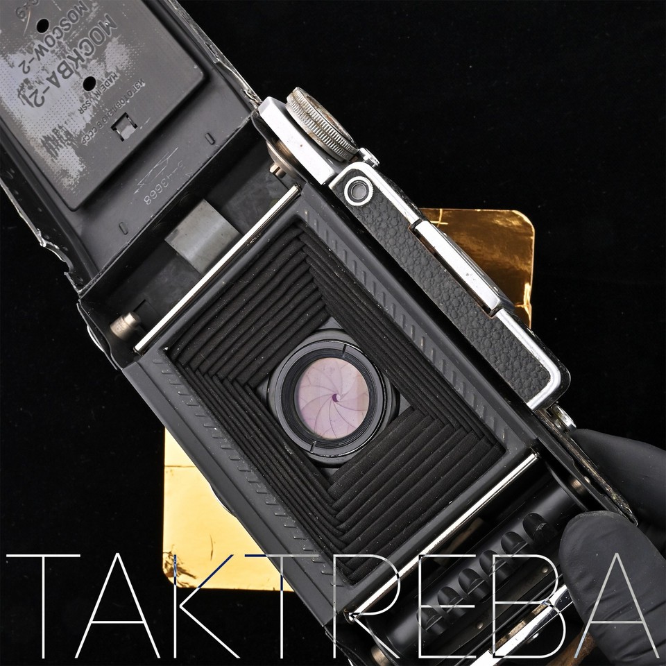 MOSKVA-2 MOCKBA-2 Tested Rangefinder Film Camera 6x9cm Lens Industar-23 ...