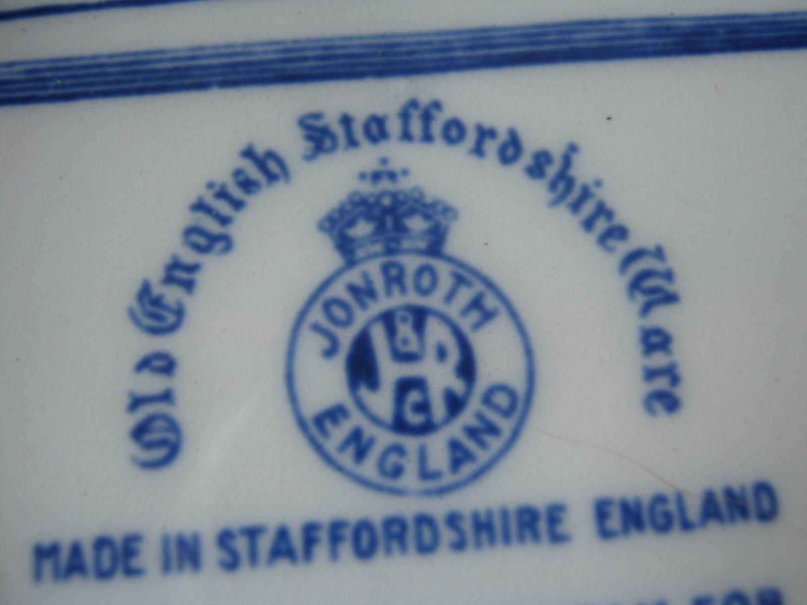 Vintage Mount Vernon Virginia Blue Plate Jon Roth England Staffordshire ...