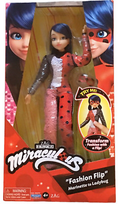 Miraculous New ZAG Heroez Fashion Flip Marinette To Ladybug Flip ...