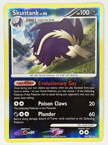 Stunky Skuntank NM Stormfront 26 76/100 Pokemon TCG Reverse Holo | eBay