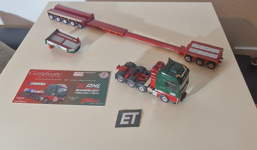 Man TGX XXL Schwerlastzugmaschine, Kahl , Farbig Grün Rot Limitiert Nr ...