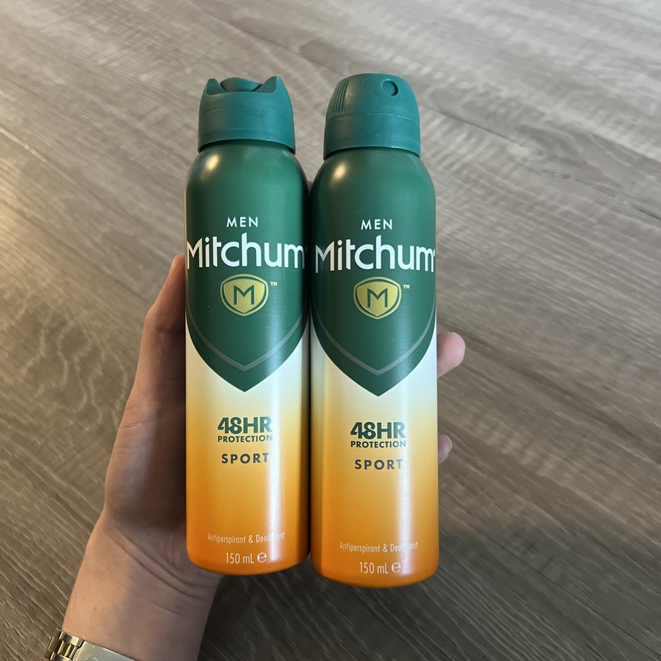Mitchum Men's Deodorant Spray | Sport | 150ml | 2 Pack | Antiperspirant ...