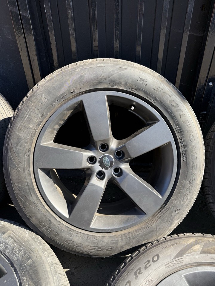 5x GENUINE DEFENDER 110 , 20” STYLE 5098 SATIN DARK GREY ALLOY WHEELS ...