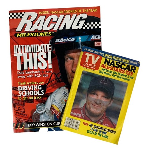 Dale Earnhardt Jr Magazine Covers TV Guide '03 & Racing Milestones '99 ...