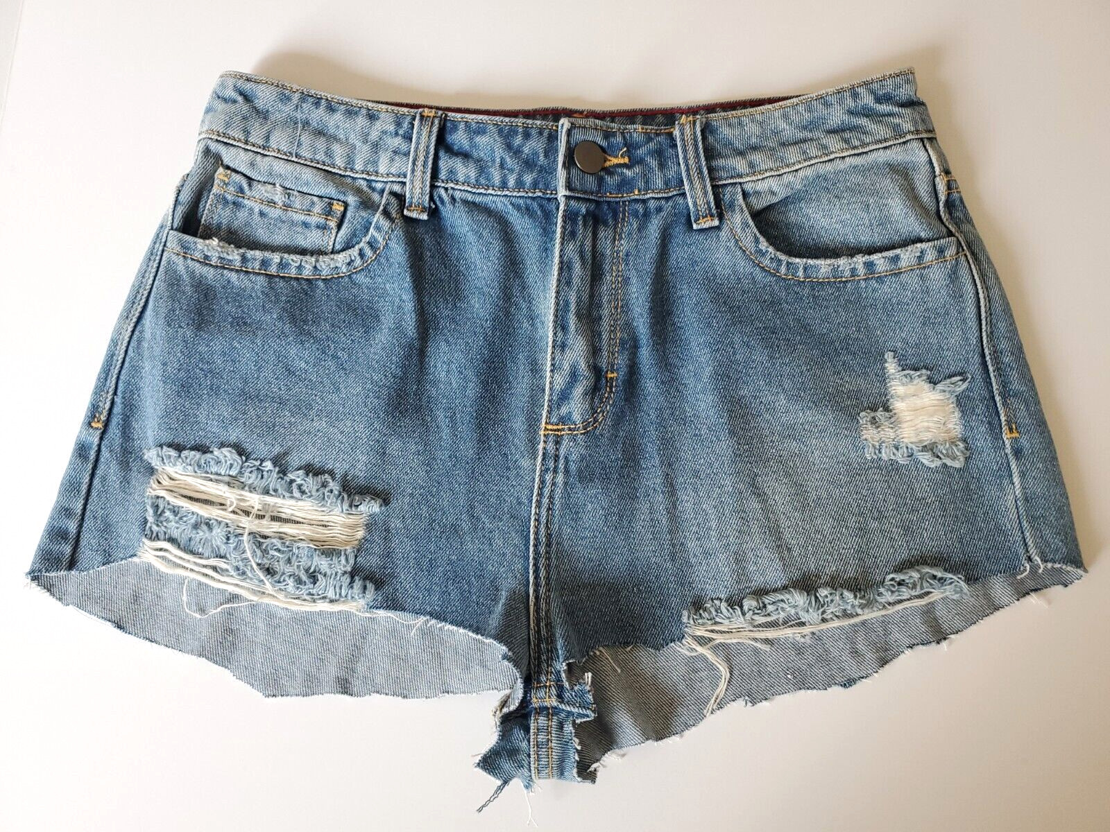 Fashion Nova Boyfriend Ripped Denim Cut Off Shorts Wo… - Gem