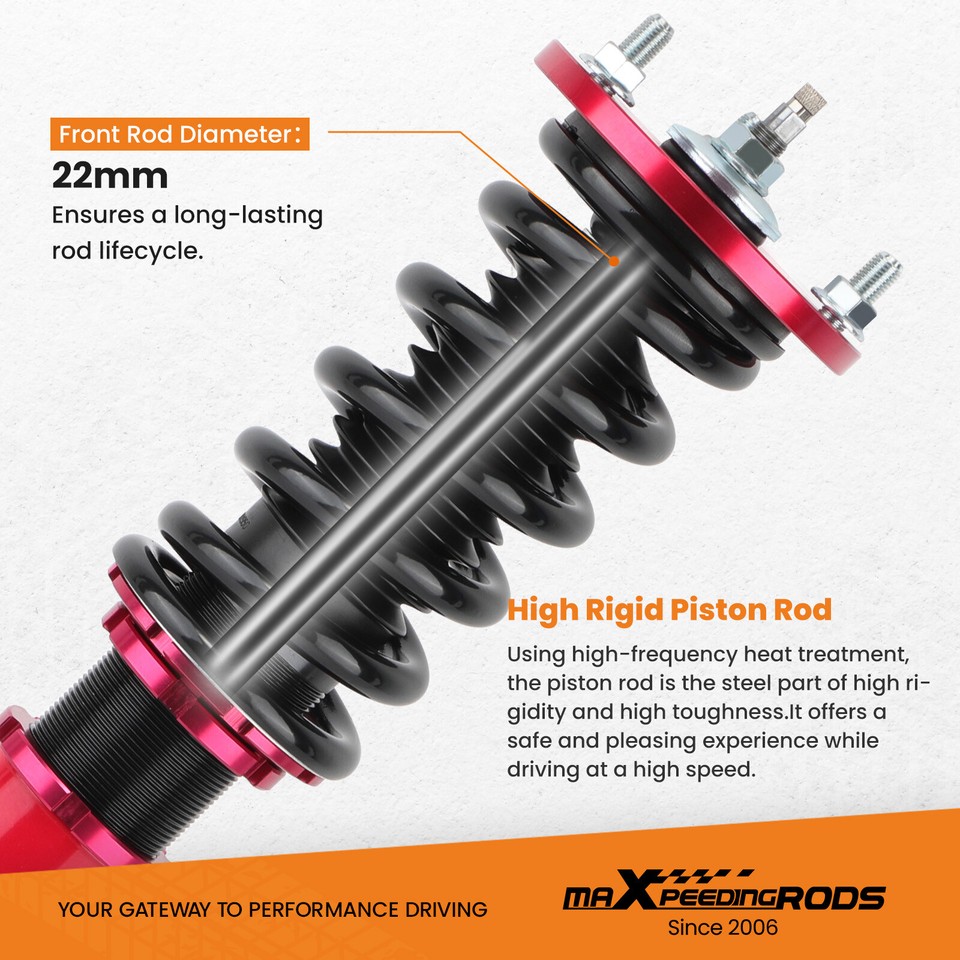 24 Way Damper Adjustable Coilovers Shocks For Lexus IS350 IS250 2006 ...