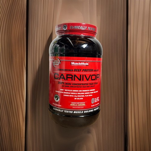 MUSCLEMEDS CARNIVOR (2 LB) beef protein isolate powder bcaa shots shred ...