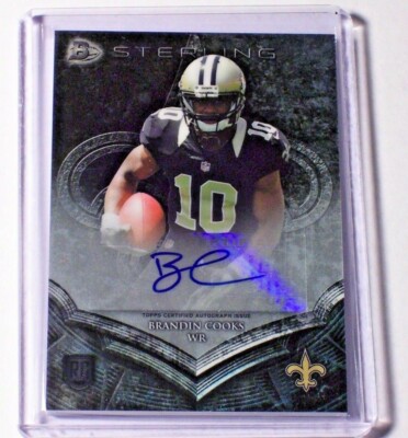 2014 Bowman Sterling Rookie Autograph Brandin Cooks Saints Patriots ...