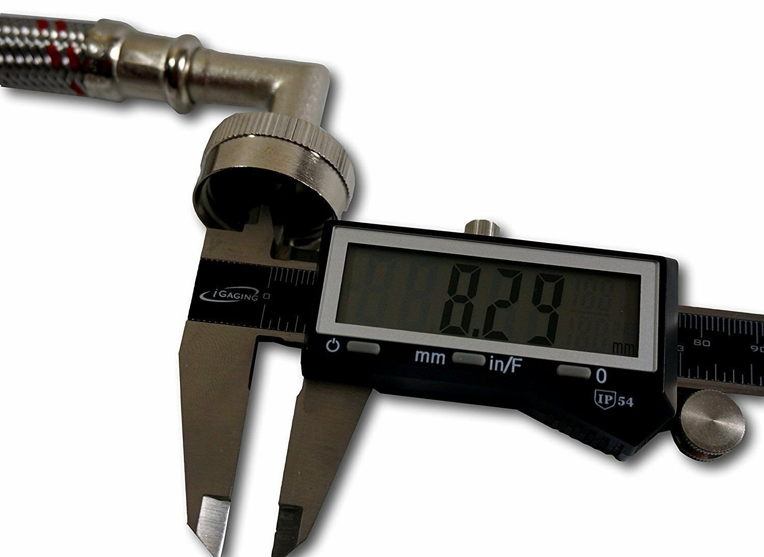 Premium Stainless Steel Washing Machine Hoses w/ 90 Degree Elbow ...