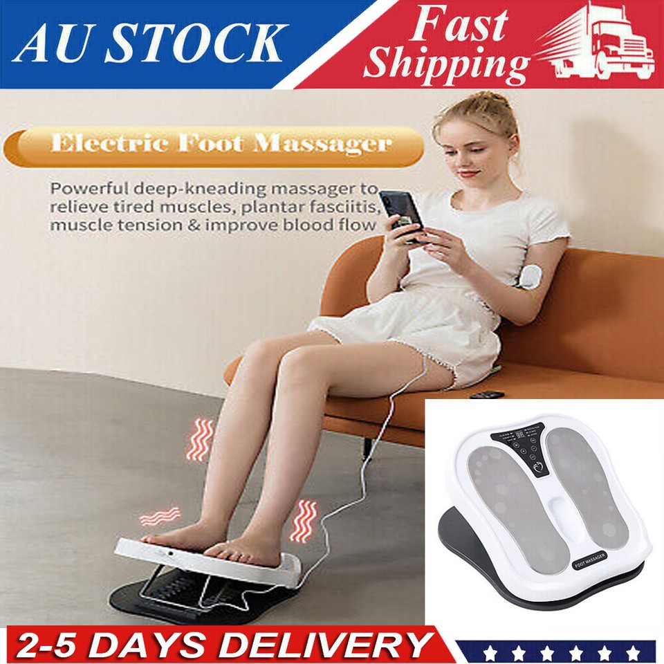 EMS Circulation Electric Foot Massager Booster Machine Blood Leg ...