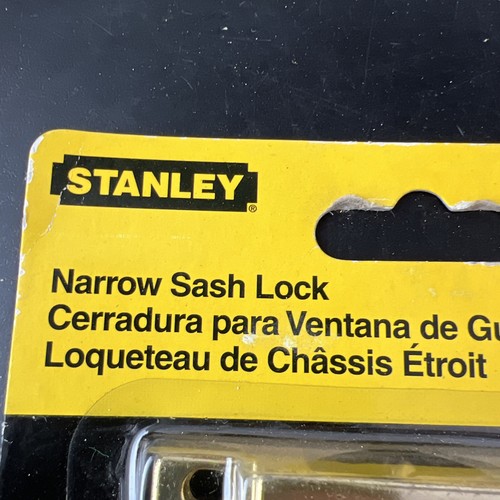 STANLEY 81-9171 NARROW SASH LOCK BRIGHT BRASS FINISH - NEW | eBay