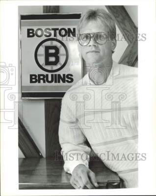 1986 Press Photo Thomas Gradin, Boston Bruins ice hockey player ...