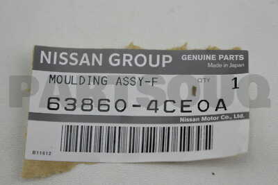 638604CE0A Genuine Nissan MOULDING ASSY F 63860-4CE0A | eBay