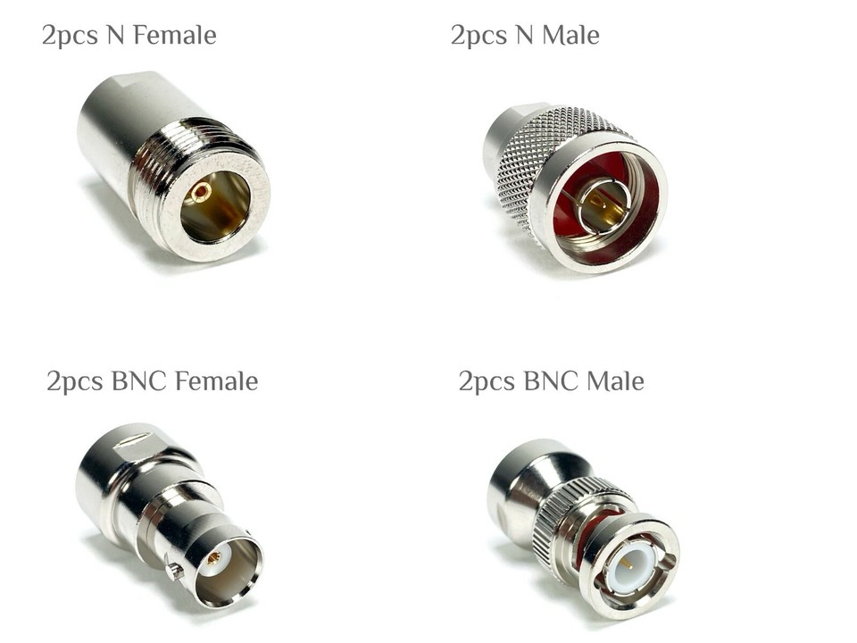 Gizwiz RF Coax Universal Adapter Kit 30pcs Test Cable N TNC SMA BNC UHF ...