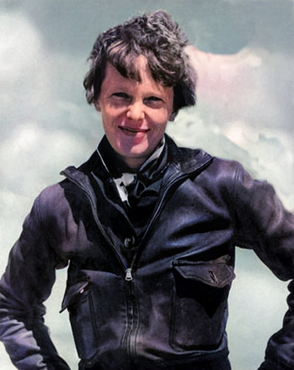 Amelia Earhart As A Child In Color