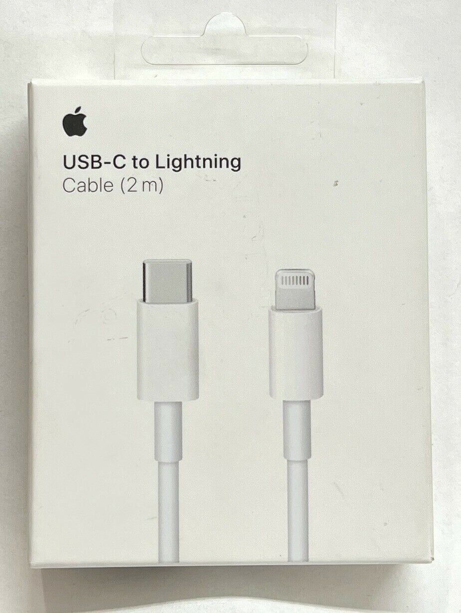 APPLE CABLE LIGHNING USB-C 2M REVERSIBLE CHARGE SYNC GENUINE 2M WHITE ...
