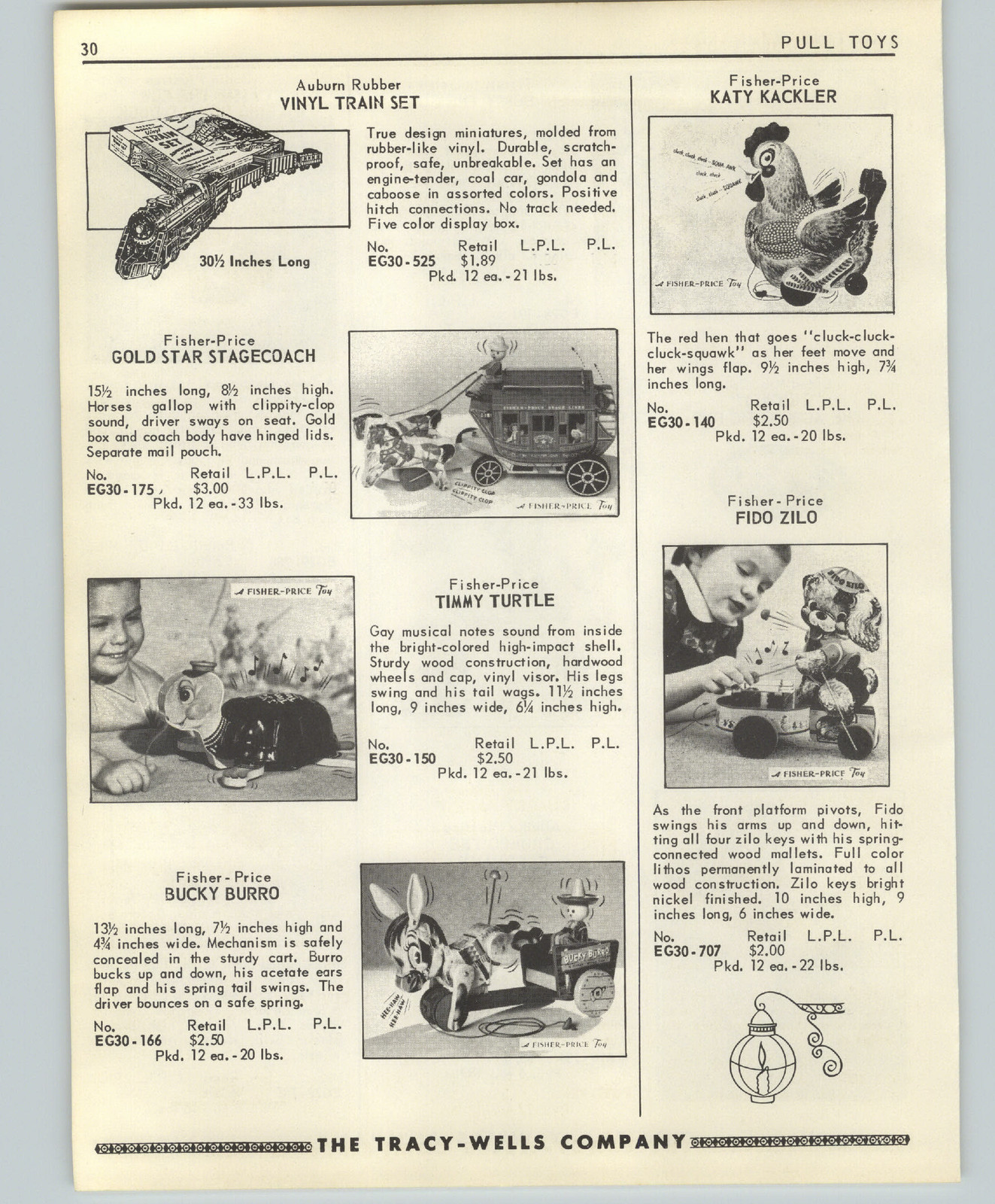 1955 PAPER AD Auburn Toy Rubber Vinyl Train Set Eldon Tricksy Dog Pup ...