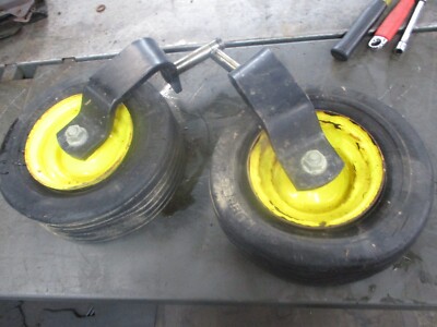 JOHN DEERE SST18 SST FRONT WHEELS CASTER SPINDLE AM120616 , AM120617 | eBay