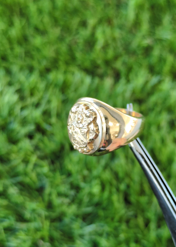 Vintage Sigma Nu Fraternity Crest Signet Ring 10k Yellow Gold Sz 10 ...