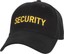 Black Security Cap Adjustable Embroidered Uniform Hat Guard Officer ...