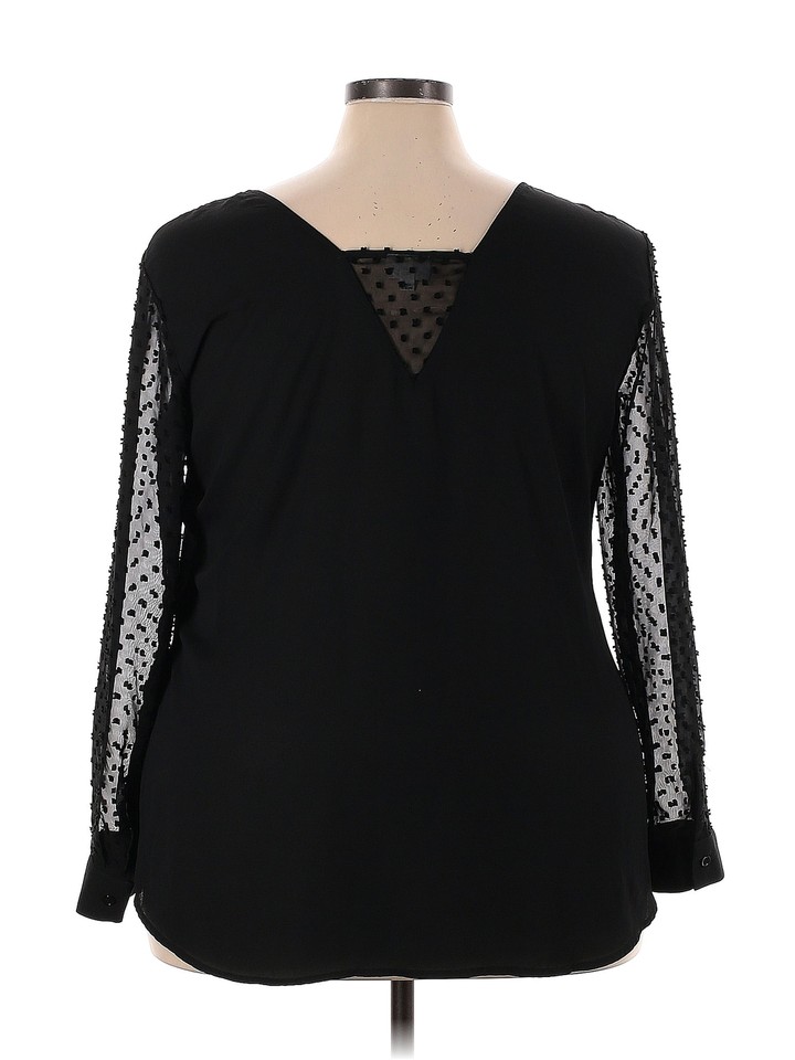 Landa Curve By Dora Landa Women Black Long Sleeve Blouse 3X Plus | eBay